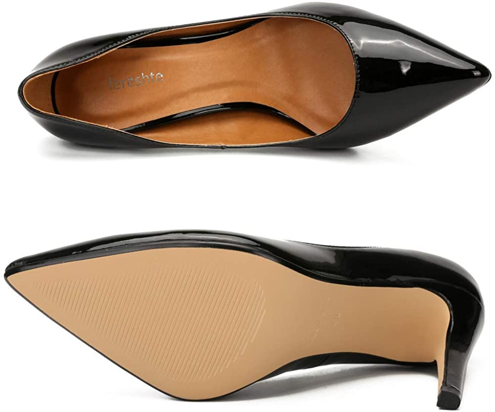 please COD fereshte Womens Mens Slip On Stilettos High Heels Dress ...