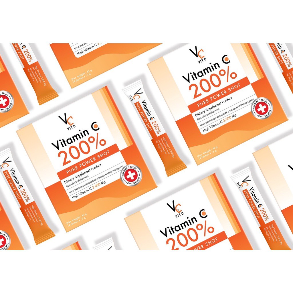 วิตซีเพียว VC Vit C Vitamin C 200% Pure power shot - cl_.beauty - ThaiPick