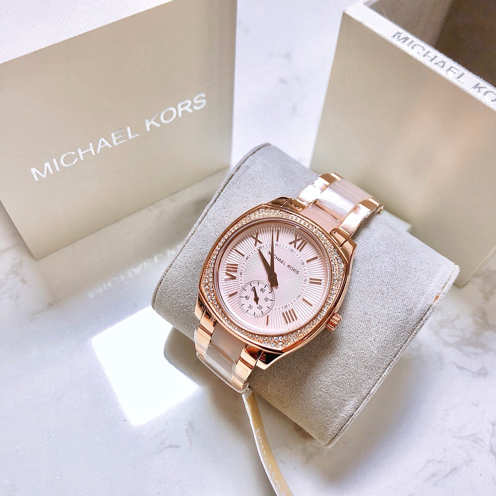 Michael Kors MK6135 Bryn Rose Dial Rose Gold-tone Ladies Watch นาฬิกา ...
