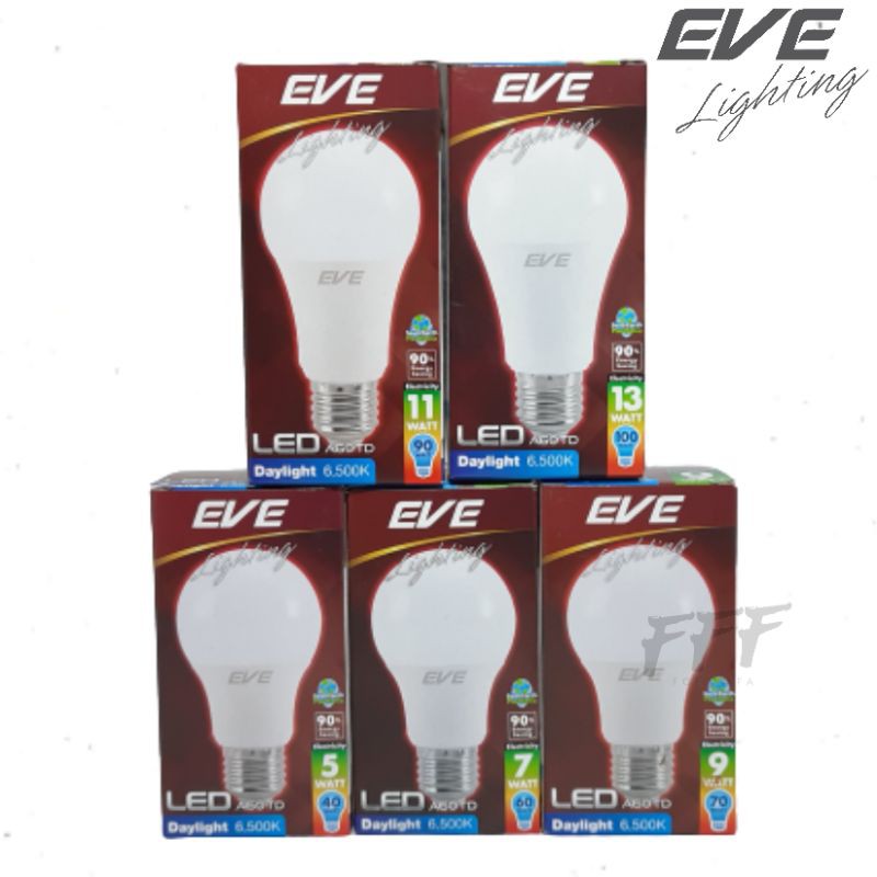 EVE หลอด LED E27 รุ่น A60 TD 5W 7W 9W 11W 13W ยี่ห้อ EVE - forfaifa - ThaiPick
