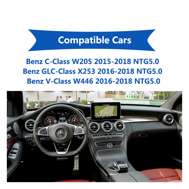 UJQW W204 Android Screen CarPlay Multimedia For Mercedes Benz C-Class ...
