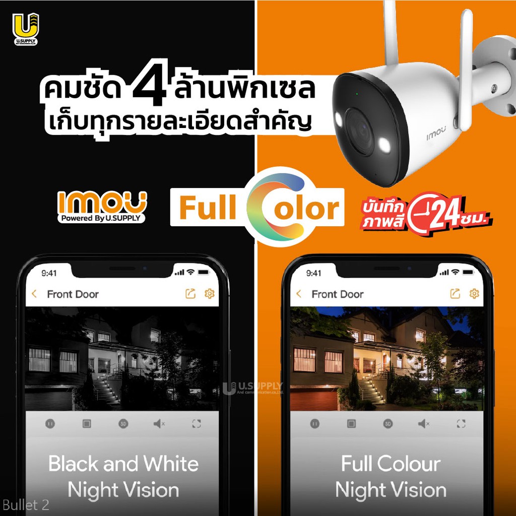 IMOU กล้อง Bullet 2 4MP IPC-F42FEP 3.6mm - u.supply_officialstore ...