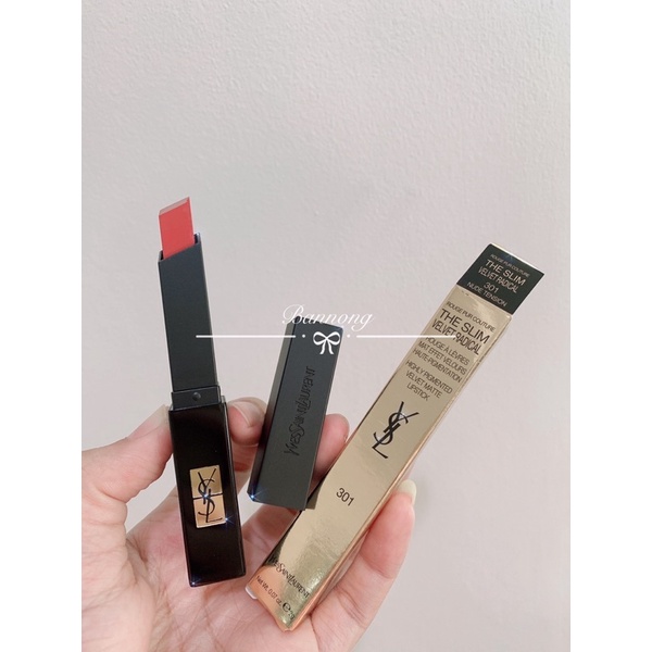 YSL Rouge Pur Couture the slim Velvet Radical 301 แท้ป้ายไทยผลิต2021 ...