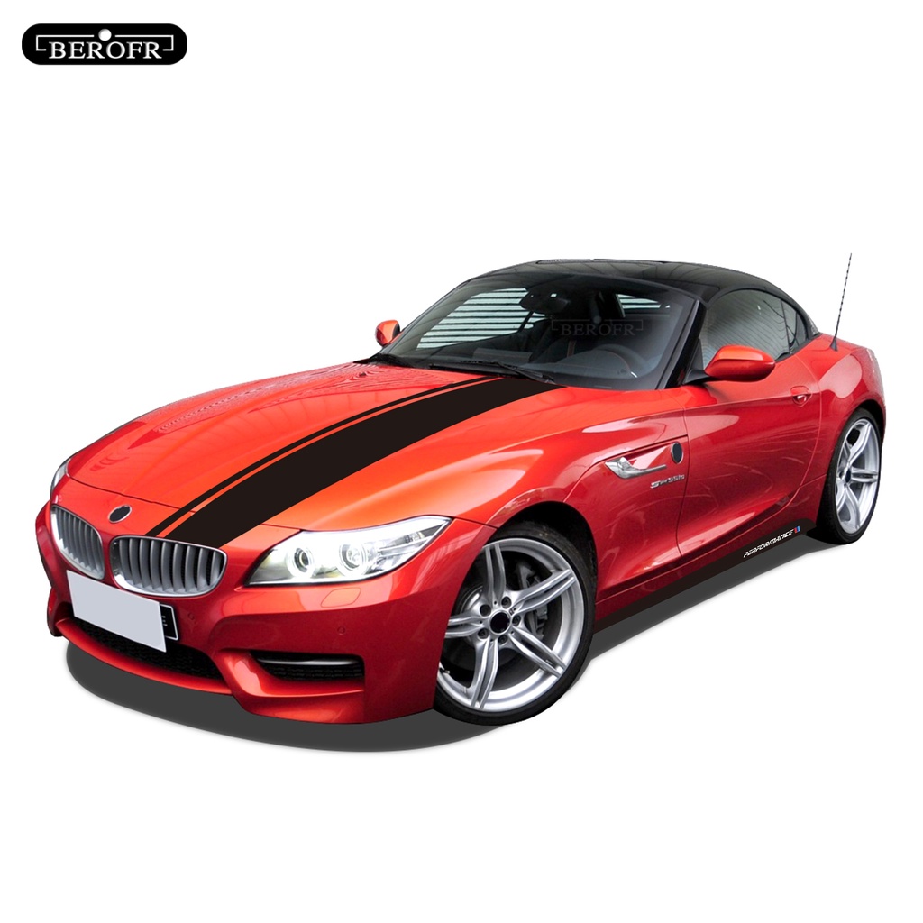 M Performance Door Side Stripe Skirt Sticker Car Hood Engine Cover ...