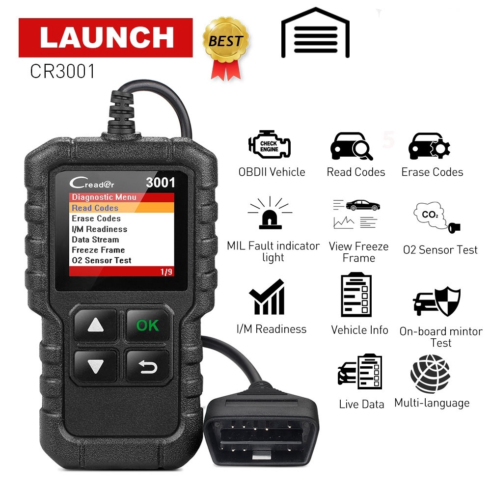 เครื่องสแกนเนอร์รถยนต์ Launch X 431 CR 3001 Auto Full OBD 2 - akaso.th ...