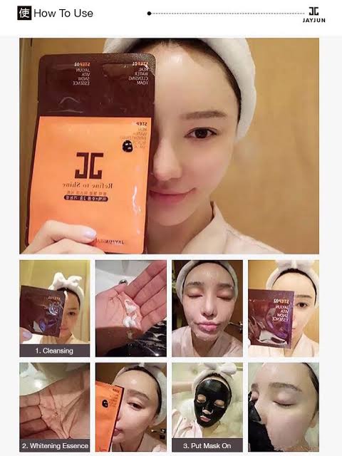 มาส์กหน้า jayjun mask Gold Snow Black intensive shinin Real Water ...