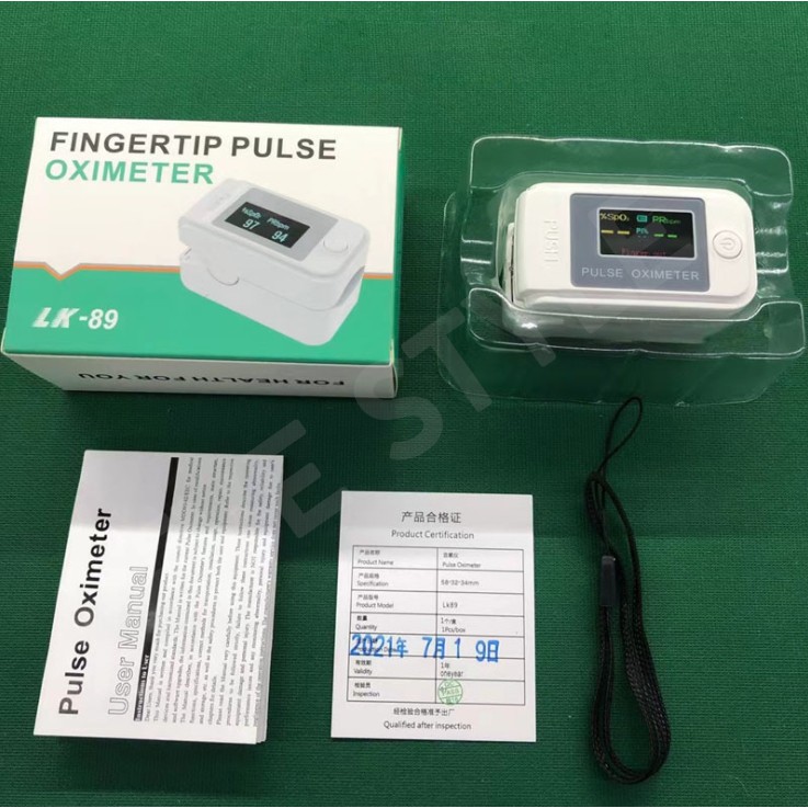 Fingertip pulse oximeter LK89 เครื่องวัดออกซิเจนปลายนิ้ว จอ LED เข้าใจ ...