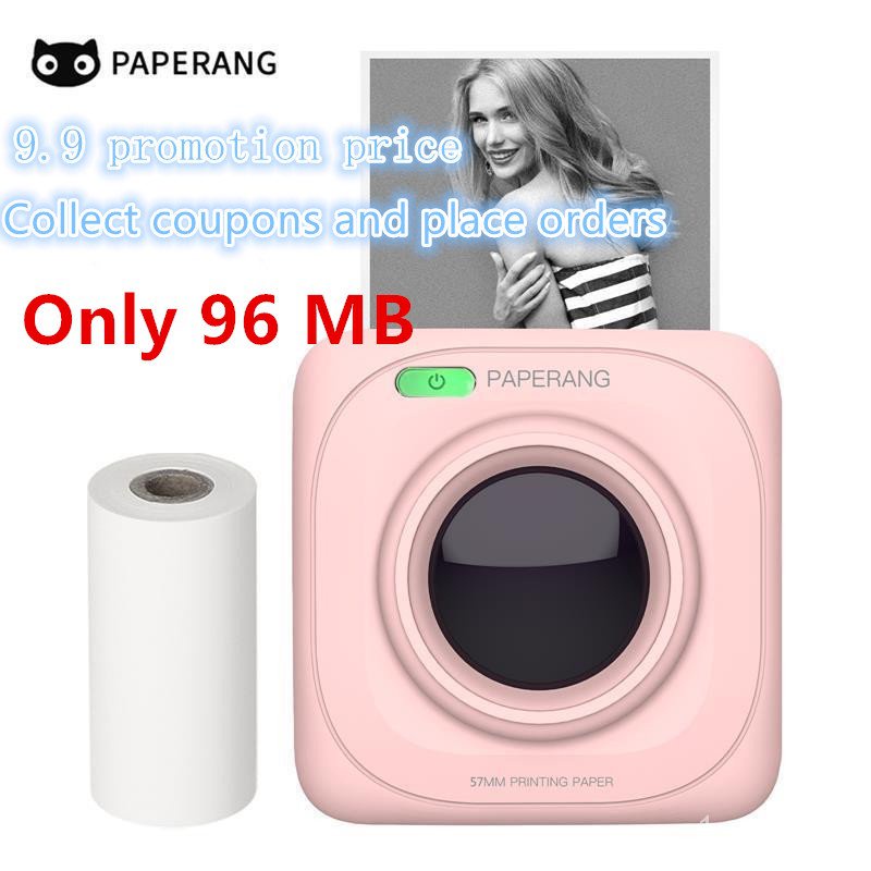 [In Stock] PAPERANG Pocket Printer BT Wireless Thermal Printer Portable ...