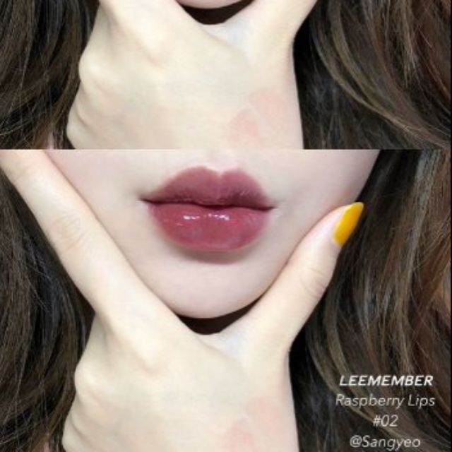 ลิปทิ้นท์กระจก แบรนด์ LEEMEMBER รุ่น Rasberry Lips สี 02 - pattern.officialstore - ThaiPick