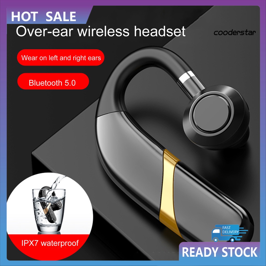 cooderstar 1Pc X9 Earhook Bluetooth 5.0 IPX7 Waterproof Mini Wireless ...