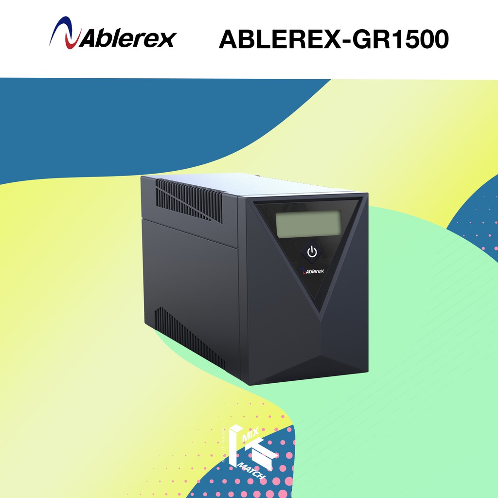 UPS ABLEREX-GR1500 1500va900w (เครื่องสำรองไฟ) (ABLEREX-GR1500) - mixitmatch - ThaiPick