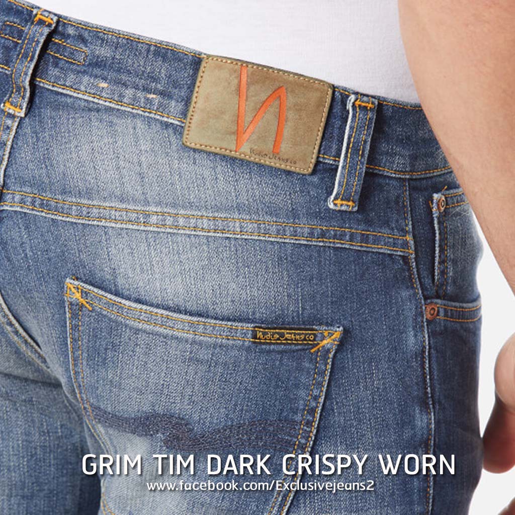 Nudie Jeans Grim Tim Dark Crispy Worn - exclusivejeans - ThaiPick