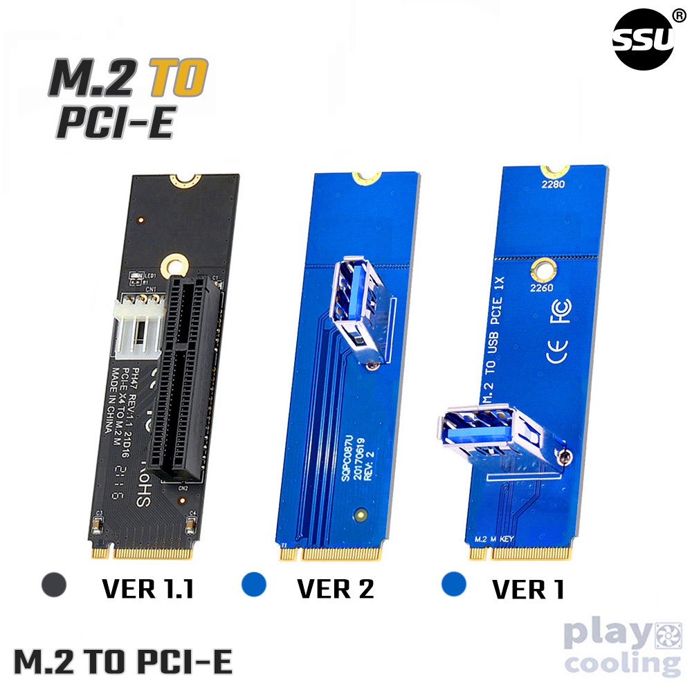 M2 NGFF to Riser Card USB 3.0 (สำหรับแปลง M.2 เพื่อต่อการ์ดจอ จัดส่งใน ...