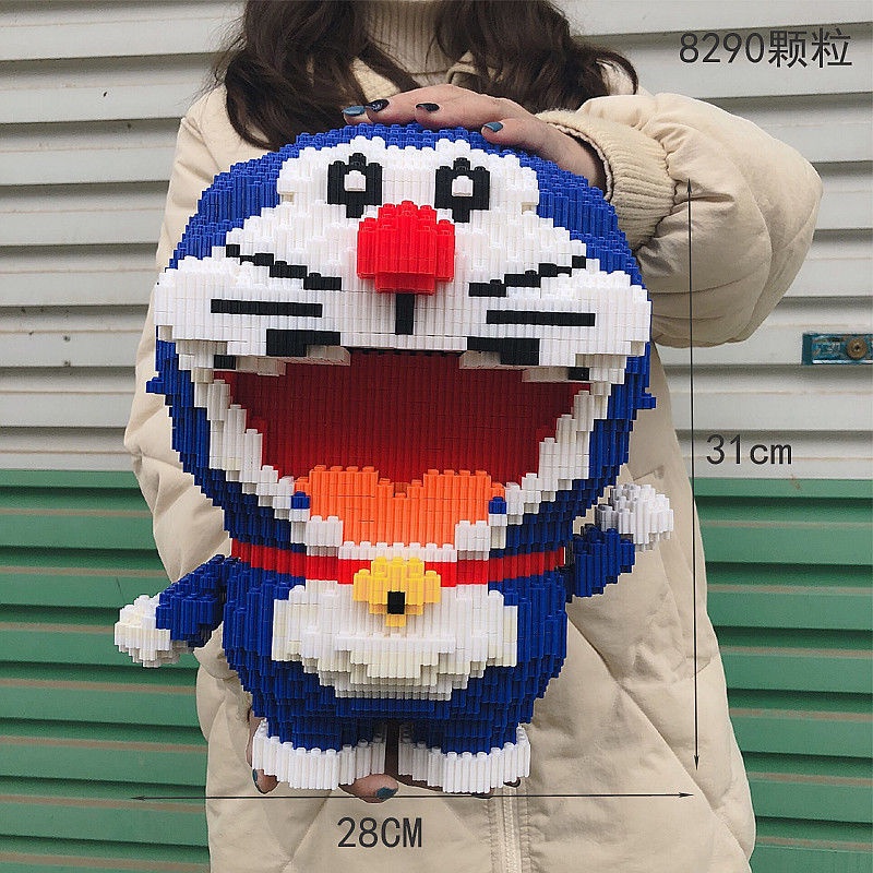 Doraemon micro-particle building blocks ผู้ใหญ่ที่มีความยากสูงเข้ากัน ...