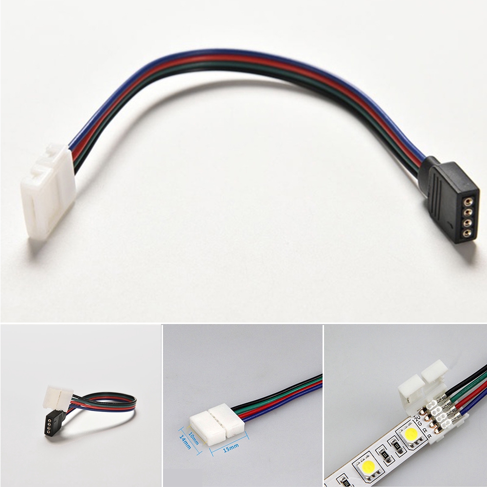 สายเคเบิ้ล 5 ชิ้น 4-Pin Male Female สำหรับ 3528 5050 RGB LED Strip ...