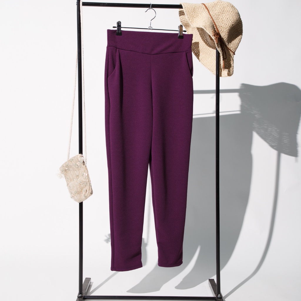 กางเกงขายาว สาวอวบ เอวยืดยืด ใส่สบาย M-7XL (28-44) - sixsteps - ThaiPick