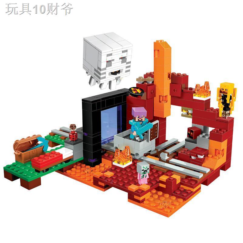 เข้ากันได้กับ Lego Minecraft 21143 New Underworld Portal Underground ...