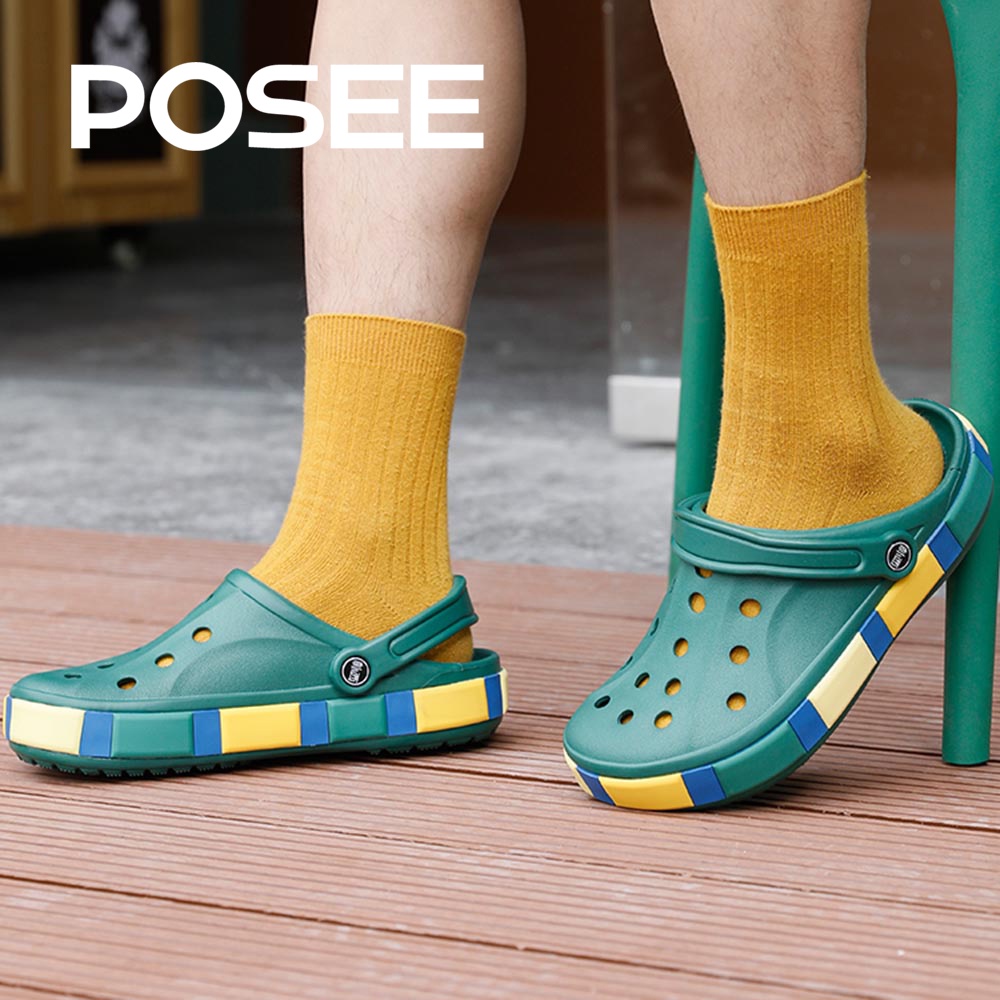 POSEE CROC Style รองเท้าแตะ ทรงหัวโต แบบสวม PS4401 - poseehome.th ...
