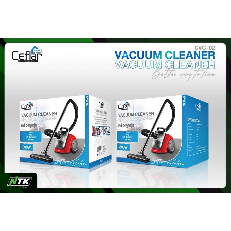 เครื่องดูดฝุ่น Ceflar รุ่น CVC-02 - ntk.store.online - ThaiPick