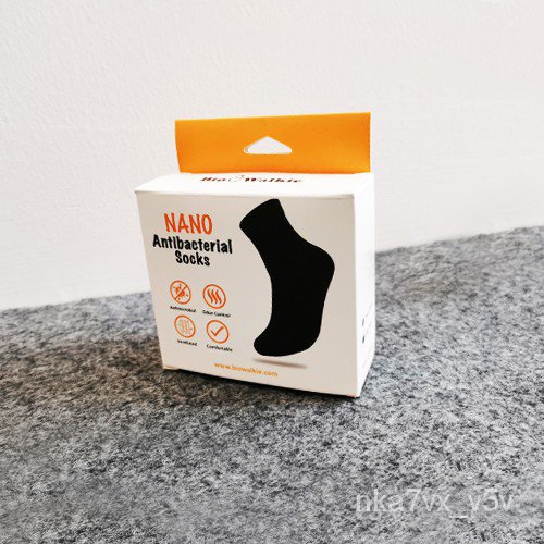 Unisex Nano Antibacterial SockSilver Sock Stoking Perak Odor Free ...