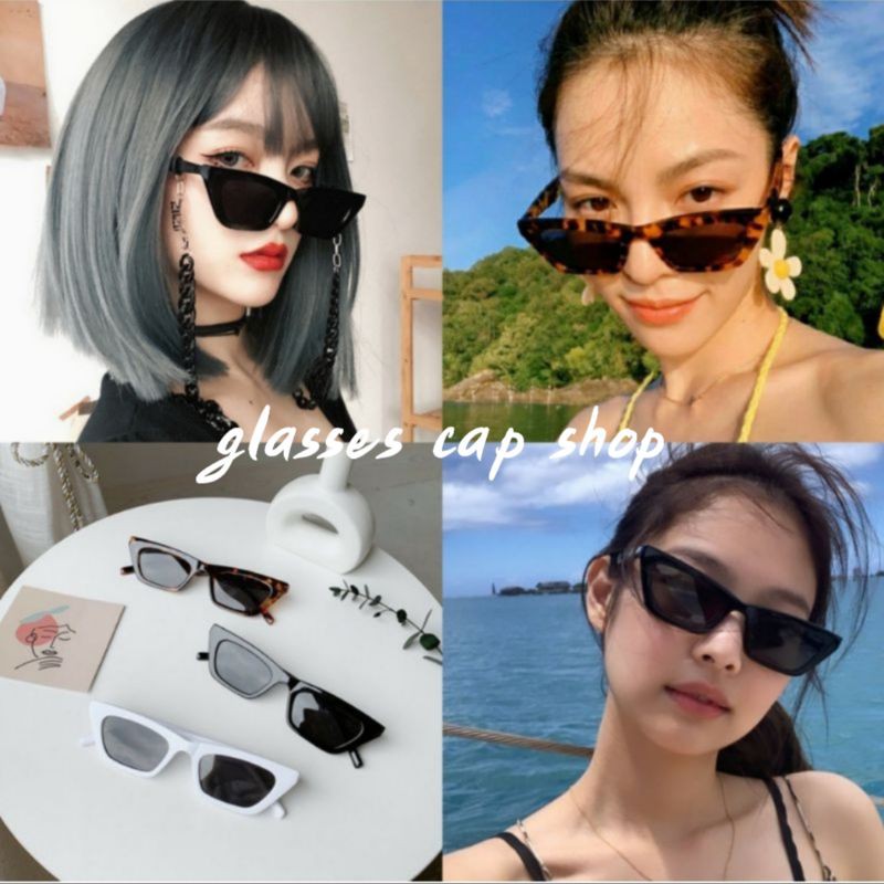 ร้านในไทย🇹🇭 แว่นแฟชั่น แว่นตาเจนนี่ ทรงแคทอาย เก็บเงินปลายทาง cod | Shopee Thailand