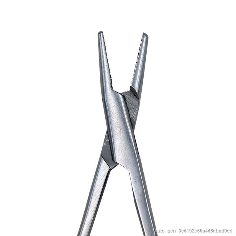 Dental Needle Holder Pliers Stainless Steel Forceps Orthodontic Tweezer ...