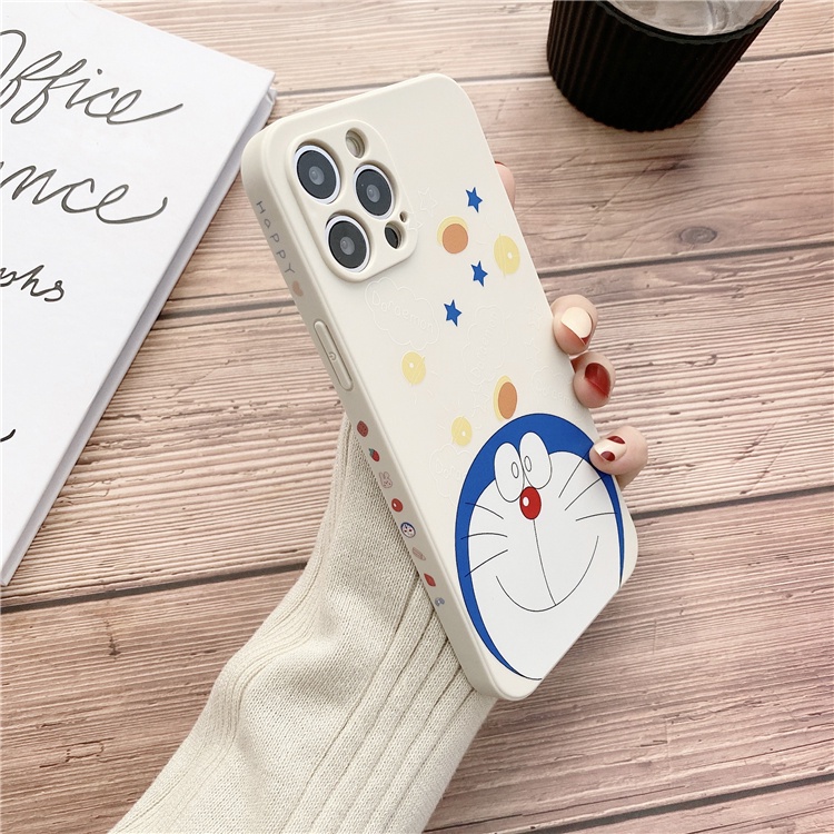 7 colors Lovely Jingle cat Doraemon Case iphone Side pattern soft case ...