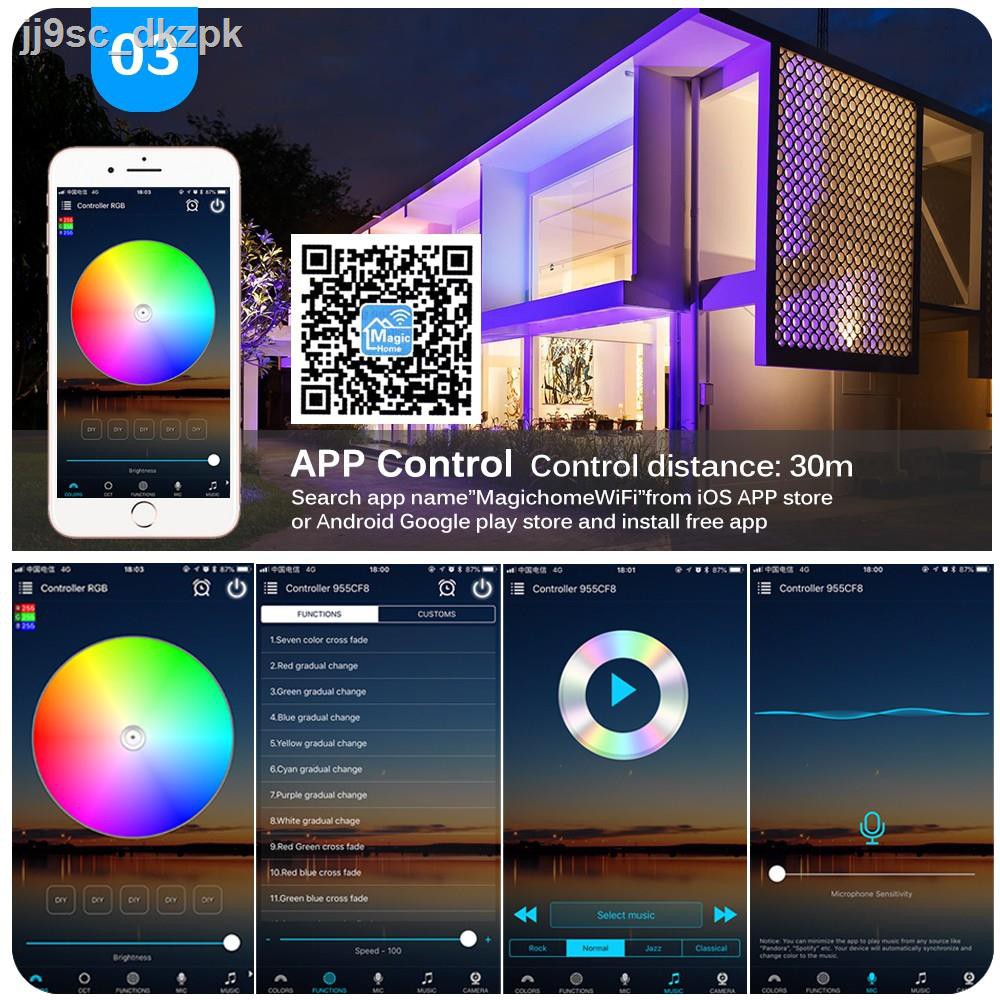 Led Strip 5050 RGB Light DC12V 5m 10m 15m Flexible Decorative Lampu ...