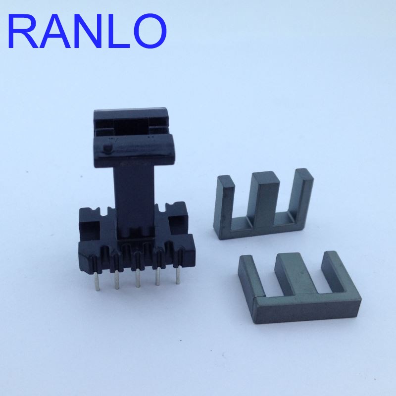 หม้อแปลงไฟฟ้าEEL19/13.5/5 vertical 5+5 transformer bobbin frame C40 soft magnet ferrite coreแยก ...