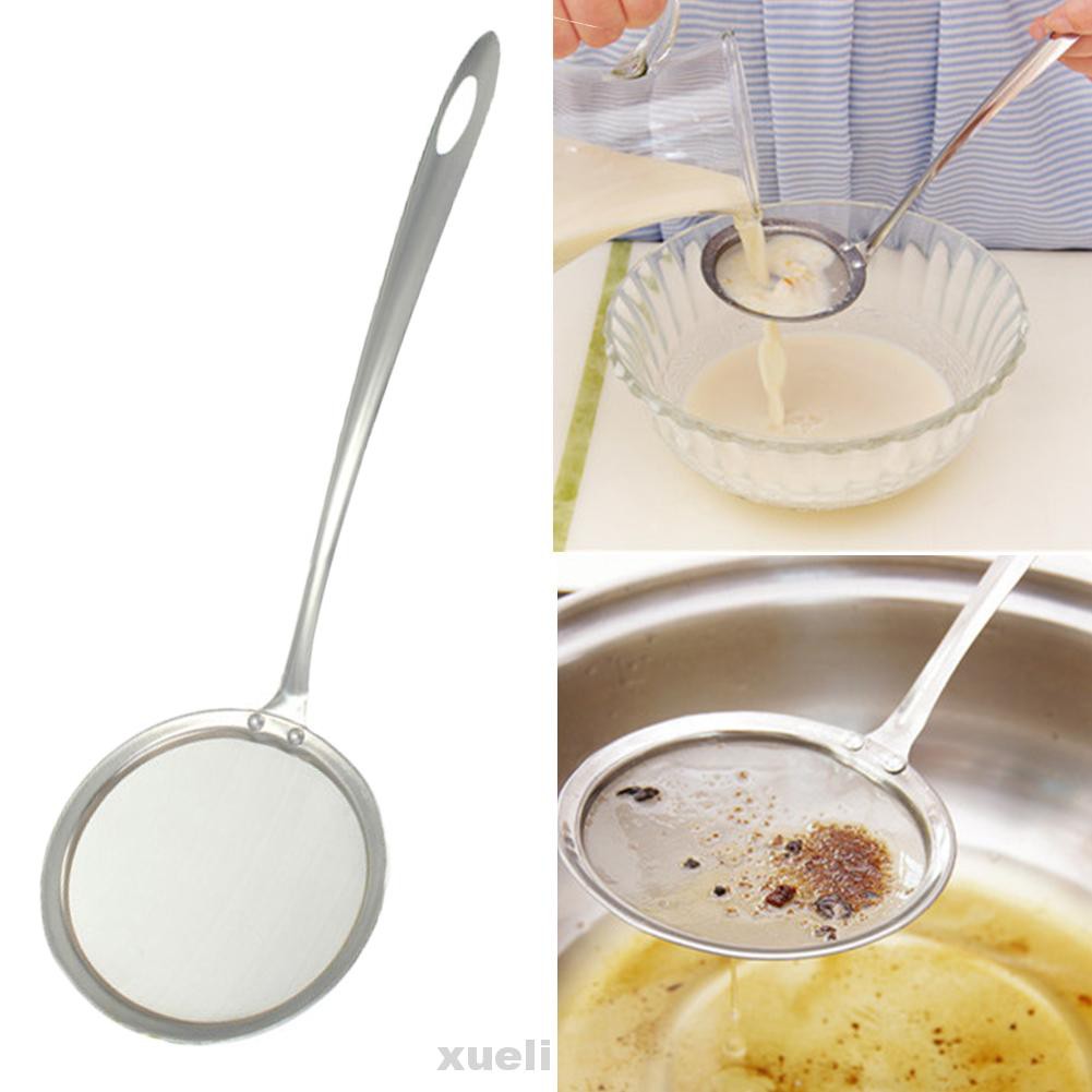 Big Stainless Steel Fine Mesh Strainer Flour Colander Sieve Kitchen ...