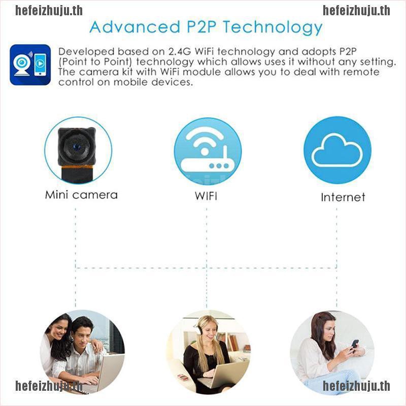 ( He ) Full Hd 1080 P Wifi Ip P2P โมดูล กล้องสอดแนมแบบไร้สาย Diy Dv ...