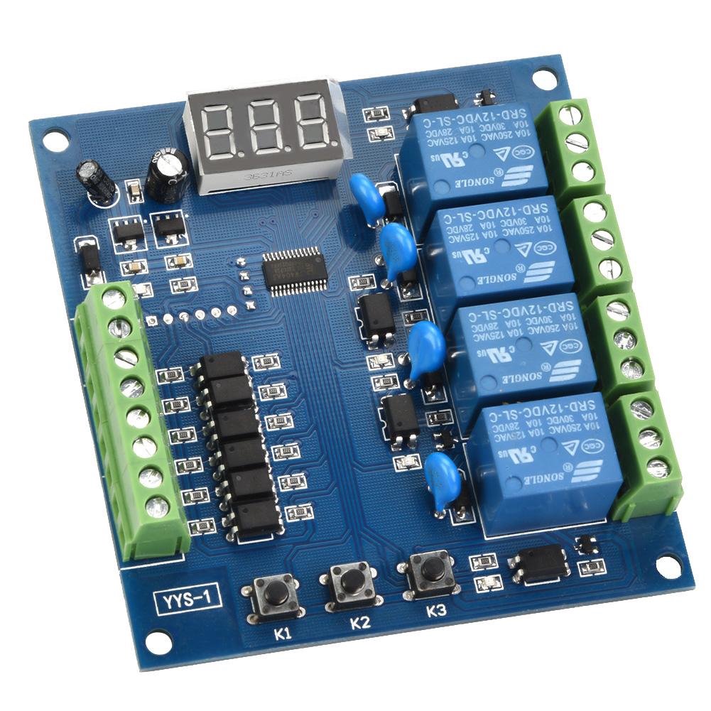 Timer Delay YYS-1 Relay Signal 4-Channel Relay Trigger Module LED Programmable - yoaushop.th ...