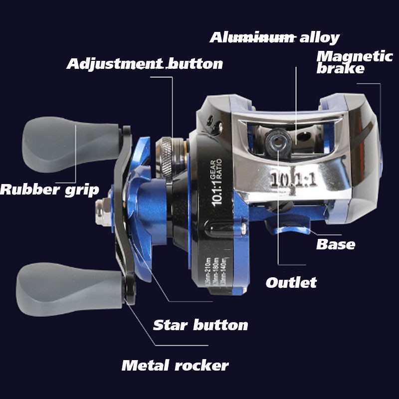 READY STOCKSougayilang 2020 NEW 191BB Baitcasting Reel 10.11 Gear Ratio ...