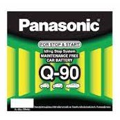 แบตเตอรี่รถยนต์ Panasonic Q90 แบตเตอรี่ราคาถูก ,65แอมป์,แบตกึ่งแห้ง ...