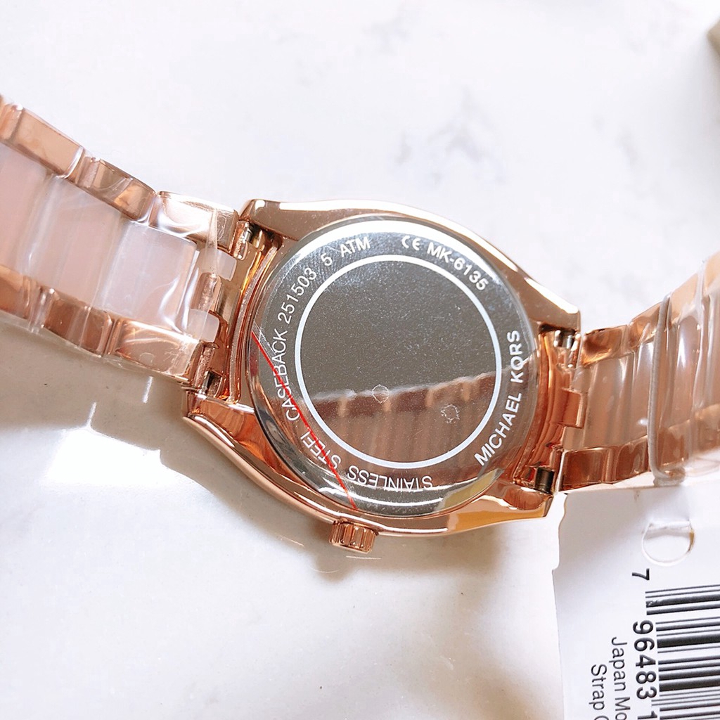 Michael Kors MK6135 Bryn Rose Dial Rose Gold-tone Ladies Watch นาฬิกา ...