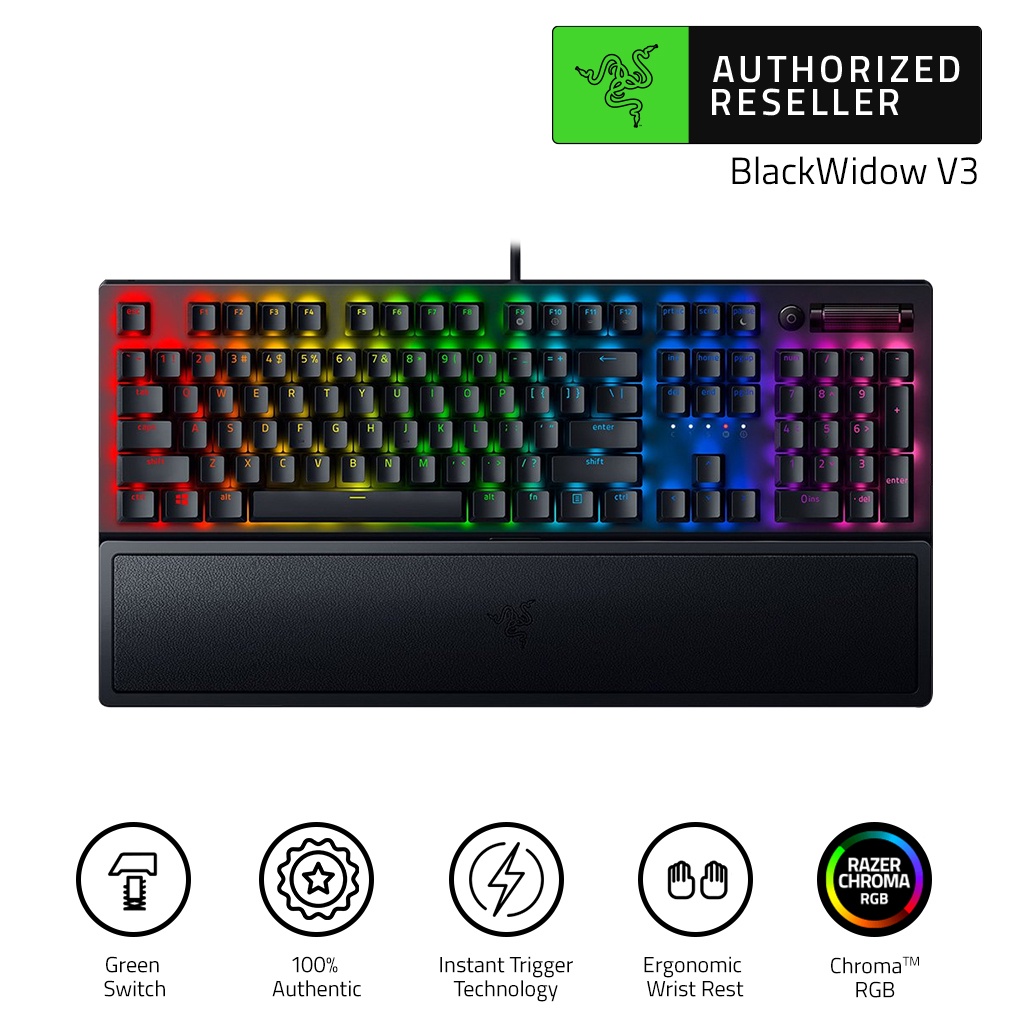 สินค้าราคาพิเศษ Razer BlackWidow V3 Mechanical Gaming Keyboard Chroma ...