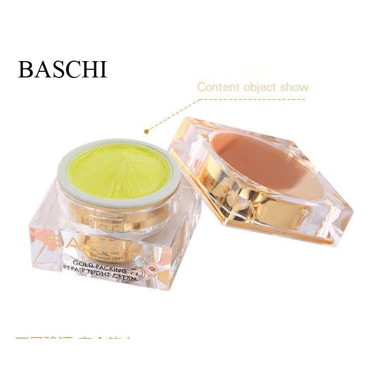 ครีมบาชิ baschiรุ่นโกลด์แพคกิ้ง ขนาด18กรัม (สำหรับกลางคืน1กระปุก) รุ่น ...