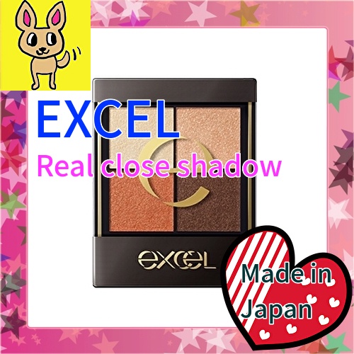 [EXCEL] REAL CLOTHES SHADOW, 4 color palette eyeshadow, Superb luster ...