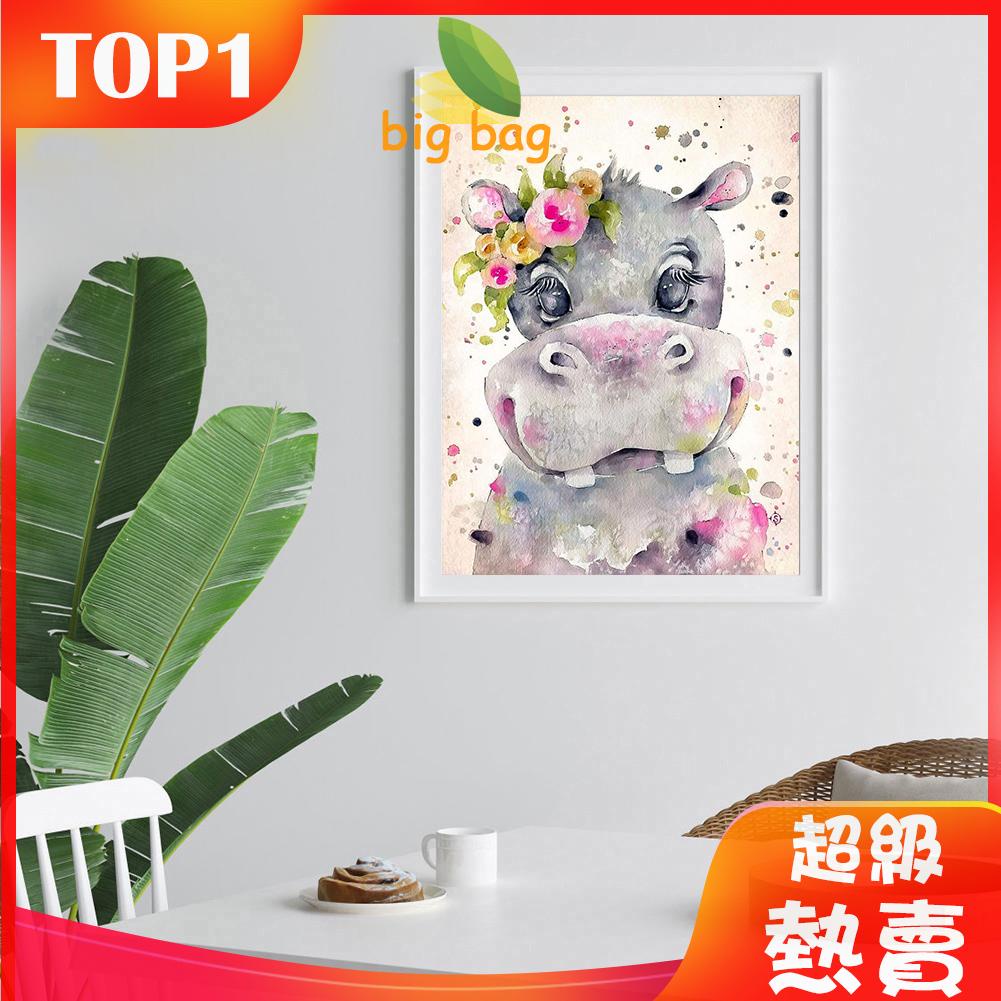 เสื้อผ้าฝ้ายปักลายฮิปโป 11ct 3 Strands ขนาด 40x50ซม - bigbag9.th - ThaiPick