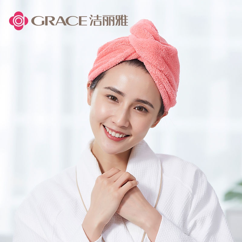 Jie Liya Hair Drying Cap Women S Absorbent Quick Dry Wiping Hair Towel Pack Turban Shower Cap