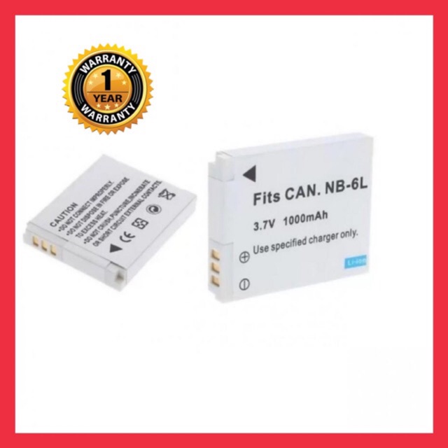 แบตเตอรี่กล้องแคนนอนNB-6L/Canon Battery NB 6L แบตเตอรี่กล้อง Canon NB-6L NB-6LH คุณภาพเทียบเท่า ...