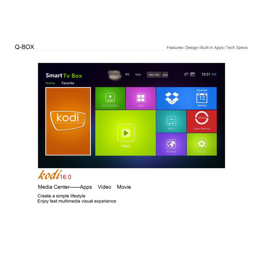 ooudani.th q box android 4k กล่องรับสัญญาณทีวี amlogic android 5 . 1 ...