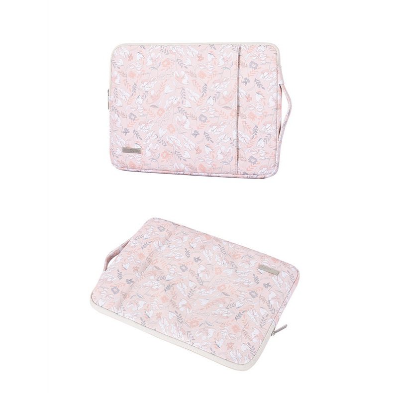 ♟﹍CanvasArtisan Portable Pink Floral Pattern Laptop Bag Waterproof ...