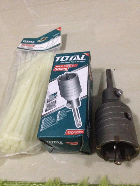 Total โฮลซอเจาะคอนกรีต SDS PLUS ขนาด 50 mm. รุ่น TAC430501 ( Hole Saw ...