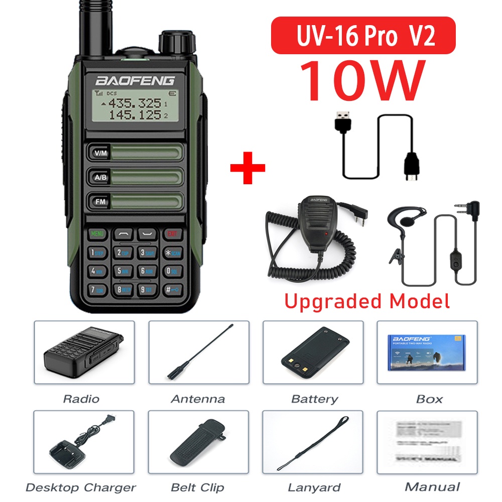 Original Baofeng UV16 Battery DC 7.4V for Baofeng Walkie Talkie UV16S ...
