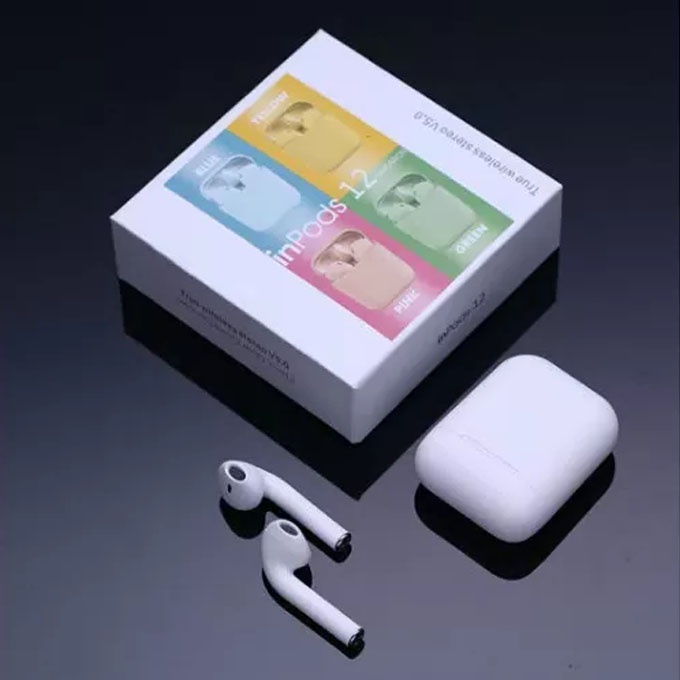 inPods12 หูฟังบลูทูธ หูฟังไร้สาย พร้อมกล่องชาร์จ Bluetooth 5.0 ใช้ได้ ...