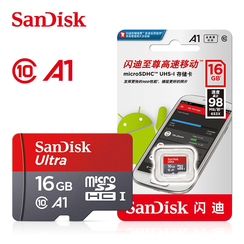 Ultra Memory Card 16GB 32GB 64GB 128GB Micro 100MBs MAX Card Class10 ...