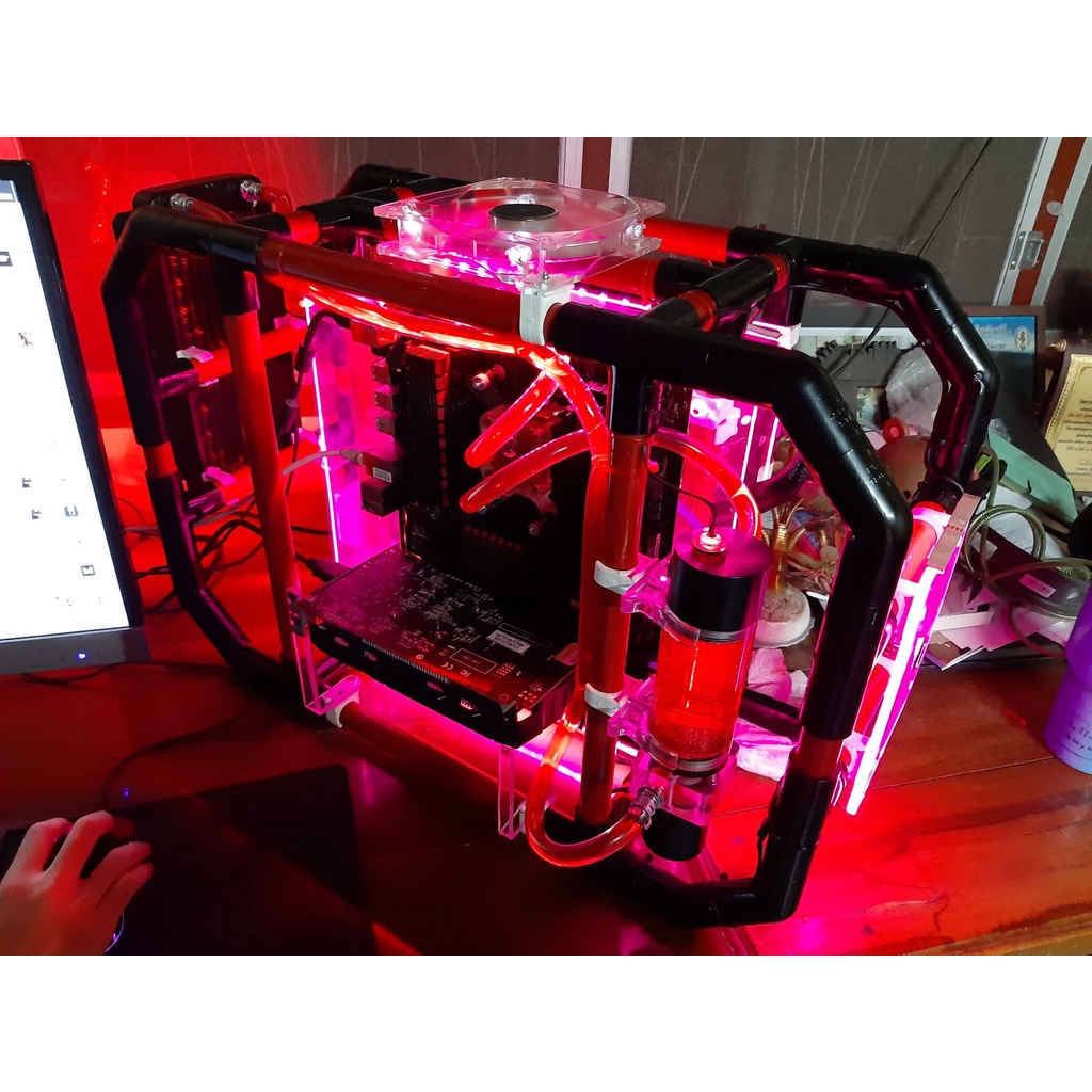 ชุดน้ำเปิด1ตอน ระบายความร้อนCPU ครบชุด/CPU Water Cooling Open Loop Set ...