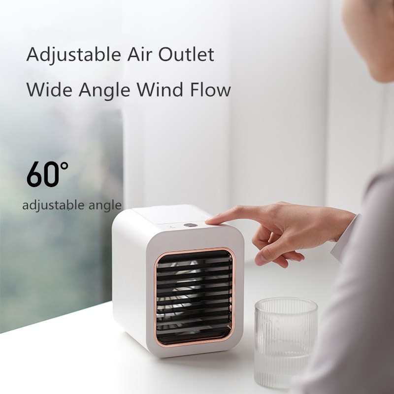 4000mAh Rechargeable Portable Mini Air Conditioner Fan DC 5V Electric 3 ...