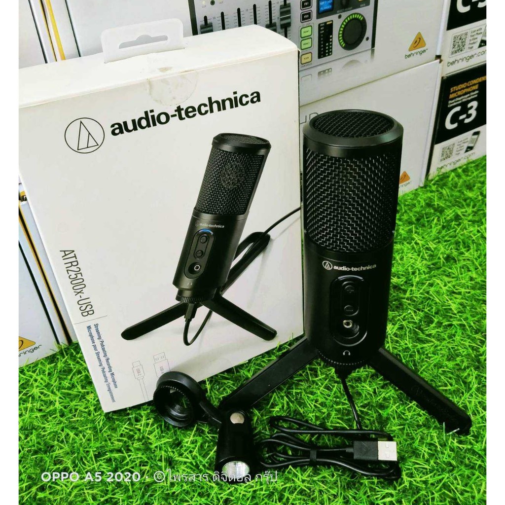 Audio Technica ATR-2500X-USB ไมโครโฟน Cardioid เชื่อมต่อแบบ ATR-2500X ...